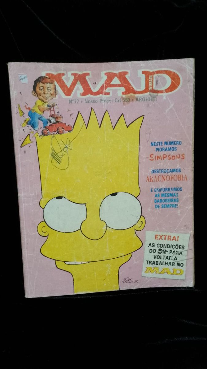 Revista Mad Bart Simpson | Livro Mad Usado 118029382 | enjoei