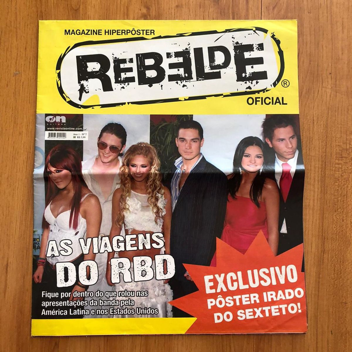 Revista Magazine Hiper Pôster Rebelde Oficial Rbd Anahi N 7 | Livro Rbd ...