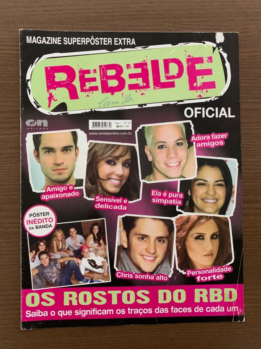 Revista Magazine Superpôster Extra Rebelde Oficial Nº 19 - Rbd | Item ...