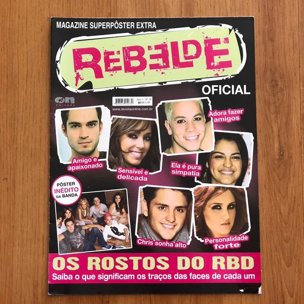 Revista Magazine Superpôster Extra Rebelde Oficial Rbd N 19 | Livro Rbd ...