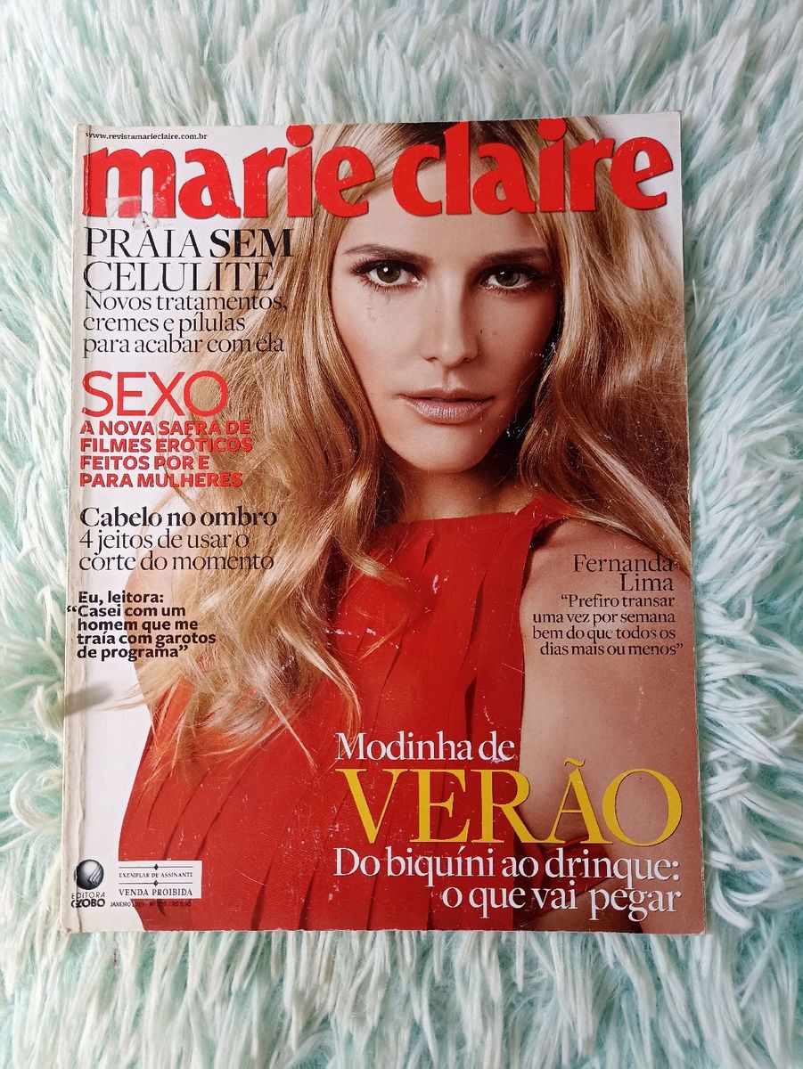 Revista Marie Claire C/ Fernanda Lima, Glória Pires, George Clooney ...