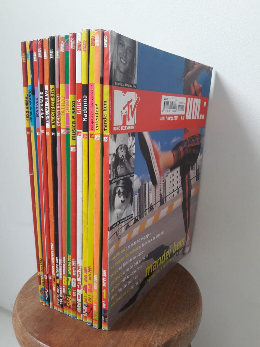 Revista Mtv - 15 Primeiras Edições | Produto Vintage e Retro Mtv Usado ...
