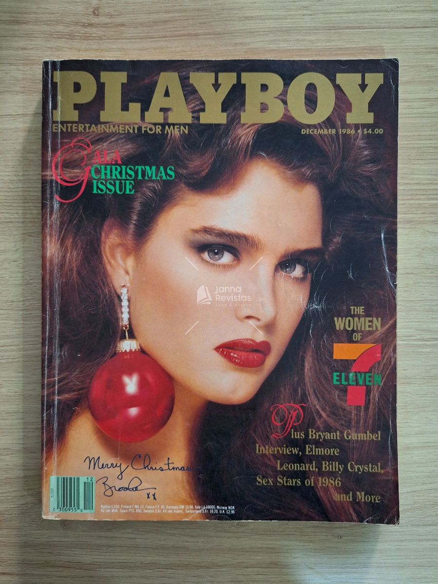 Revista Playboy Americana 1986 Brooke Shields | Livro Playboy Usado 107857754 | enjoei
