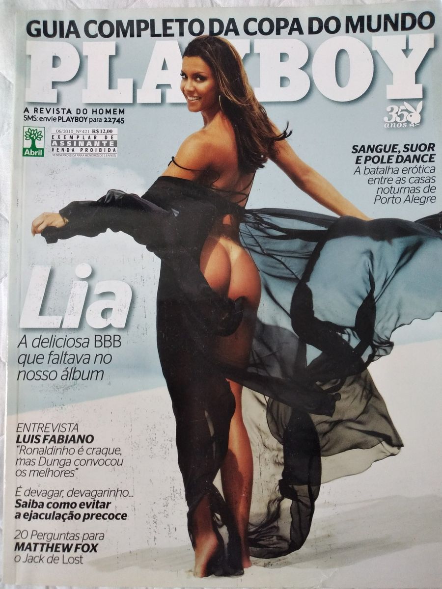 Revista Playboy Lia Khey (big Brother Brasil 10) Nº 421 06/2010 | Produto Masculino Editora ...