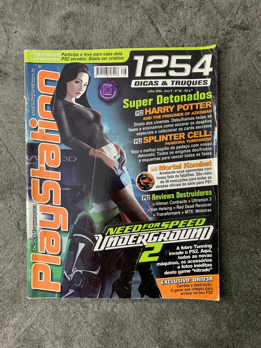 Revista Playstation Dicas e Truques Need For Speed Underground 2 Nfs ...