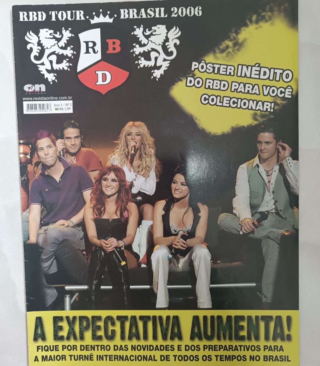 Revista Poster Rbd | Produto Vintage e Retro Usado 94897061 | enjoei
