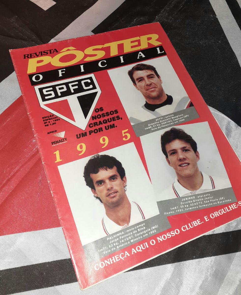 Revista Pôster Spfc Oficial N.2 1995 | Item p/ Esporte e Outdoor Spfc ...