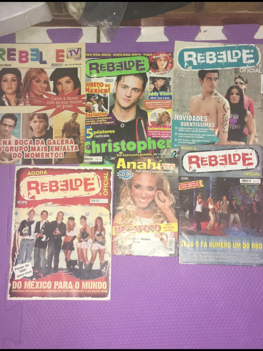 Revista Rbd + Pôster | Livro Rebelde Usado 46614426 | enjoei