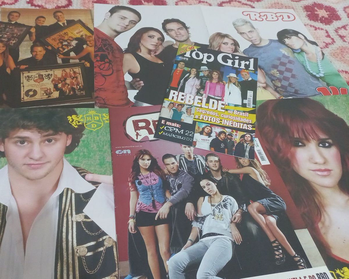 Revista Rbd Rebelde Oficial Especial N5 + Revista Topgirl + 2 Posters ...