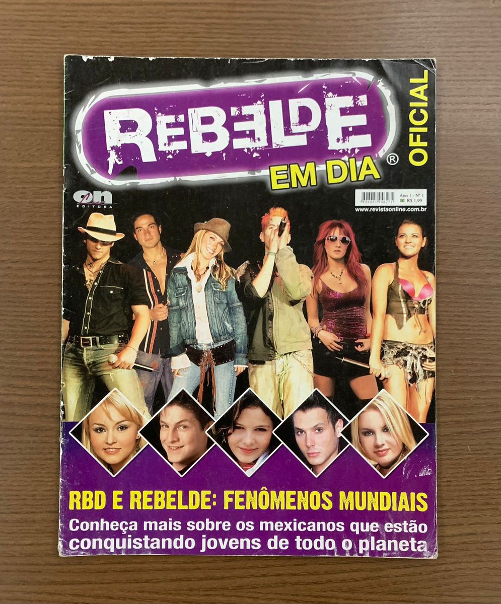 Revista Rebelde em Dia Oficial Rbd | Livro Online Editora Usado ...
