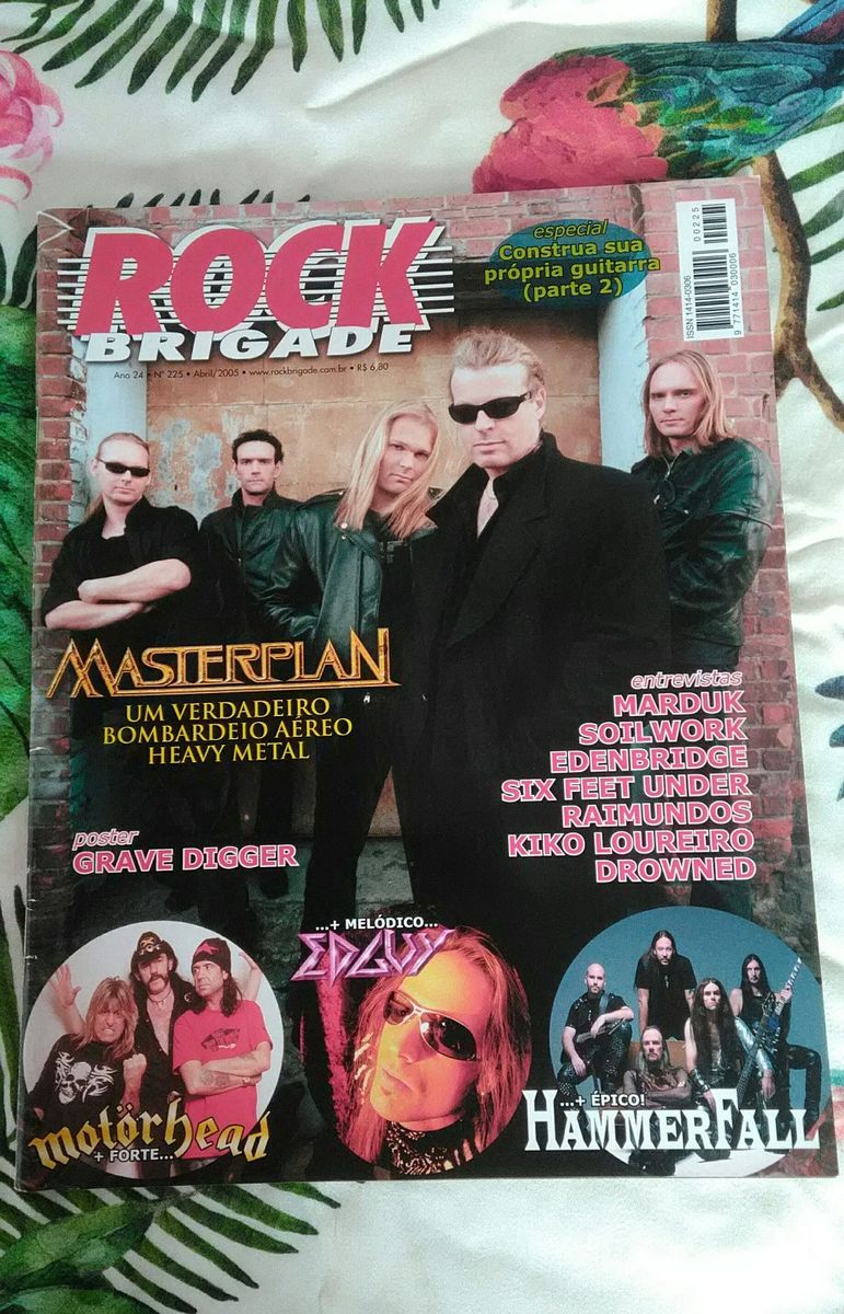 Revista Rock Brigade Antiga com a Banda Masterplan | Item de Música Power Metal Usado 82970473 ...