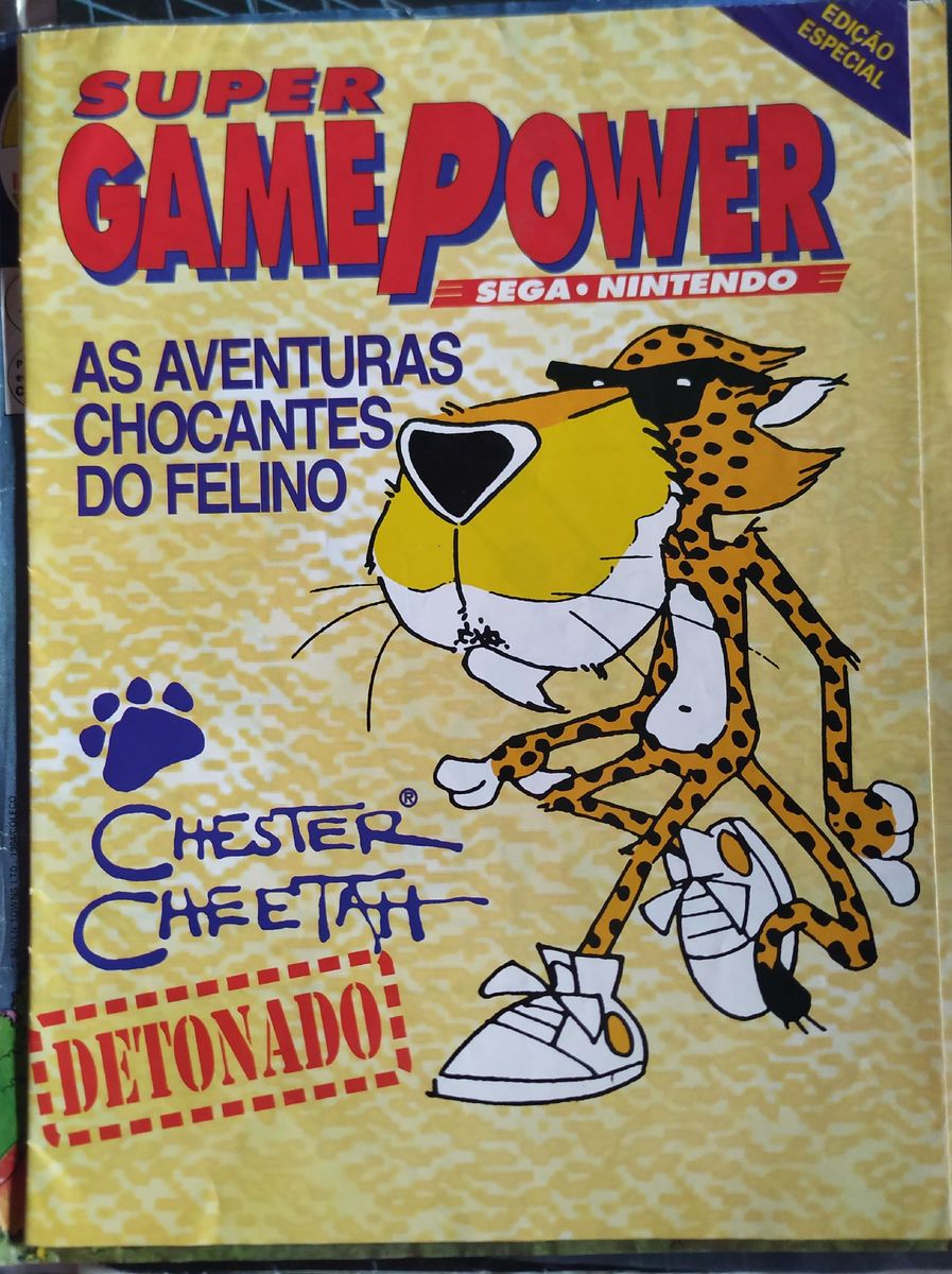 Revista Super Game Power Chester Cheetah Detonado Video Game Jogos ...
