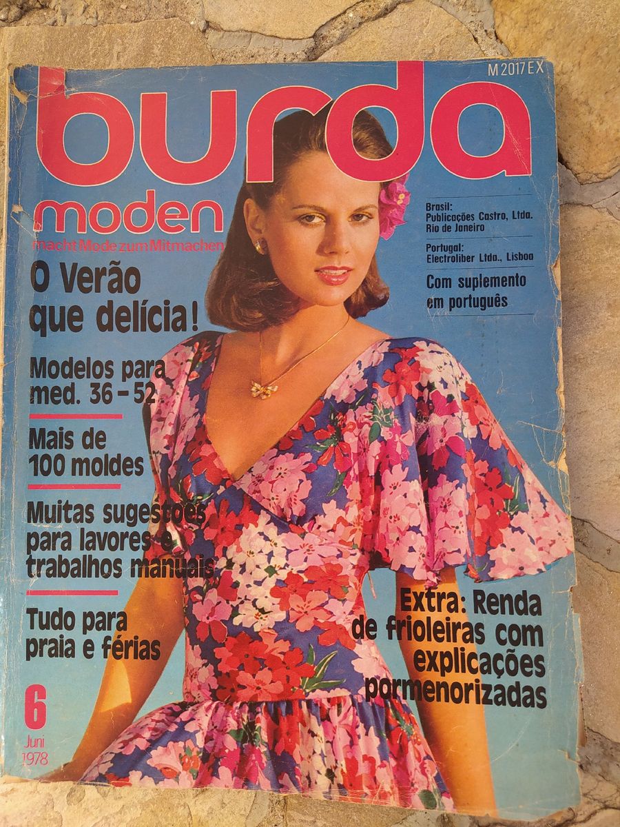 Revista Vintage Burda 1978 | Livro Burda Usado 42198815 | enjoei