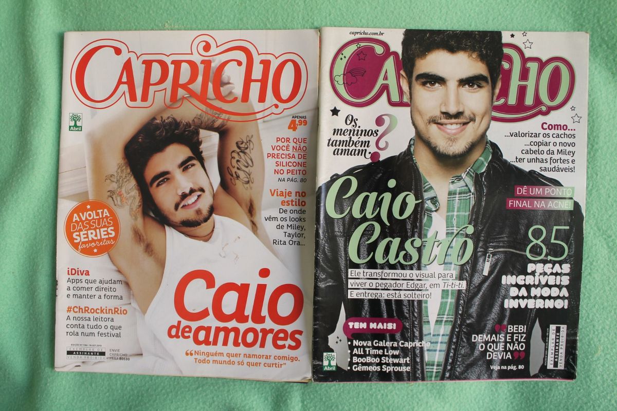 Revistas Capricho - Caio Castro | Livro Capricho Usado 74519828 | enjoei