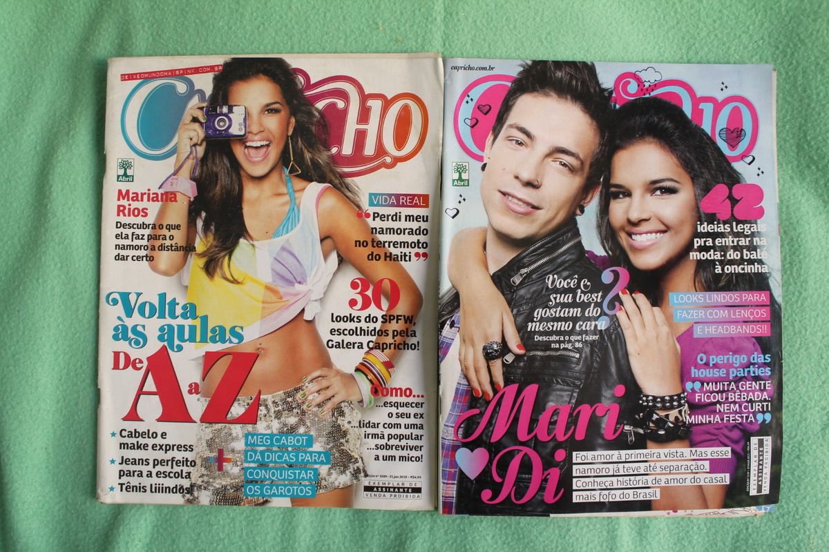 Revistas Capricho - Mariana Rios | Livro Capricho Usado 74519709 | enjoei