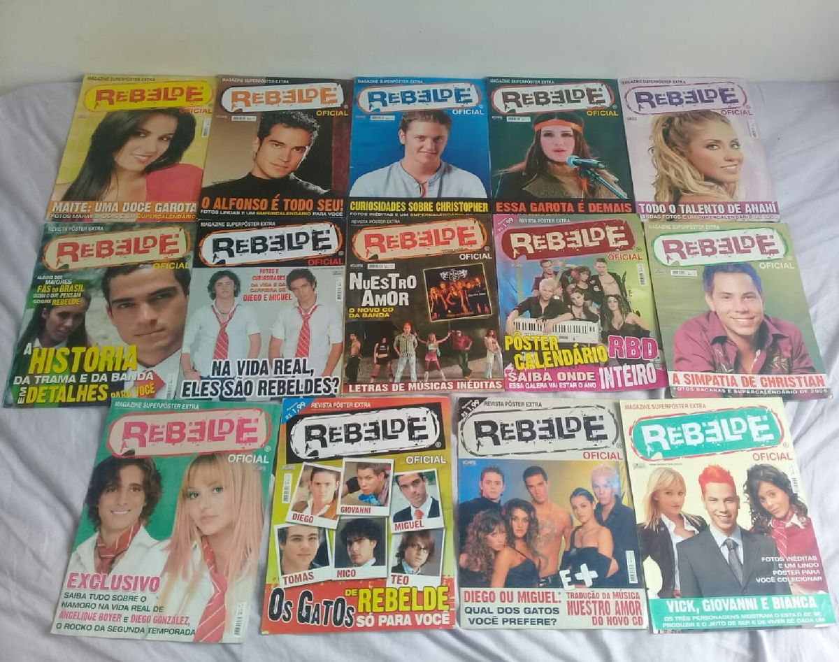 Revistas Oficiais do Rebelde/rbd | Item de Papelaria Usado 39103455 ...