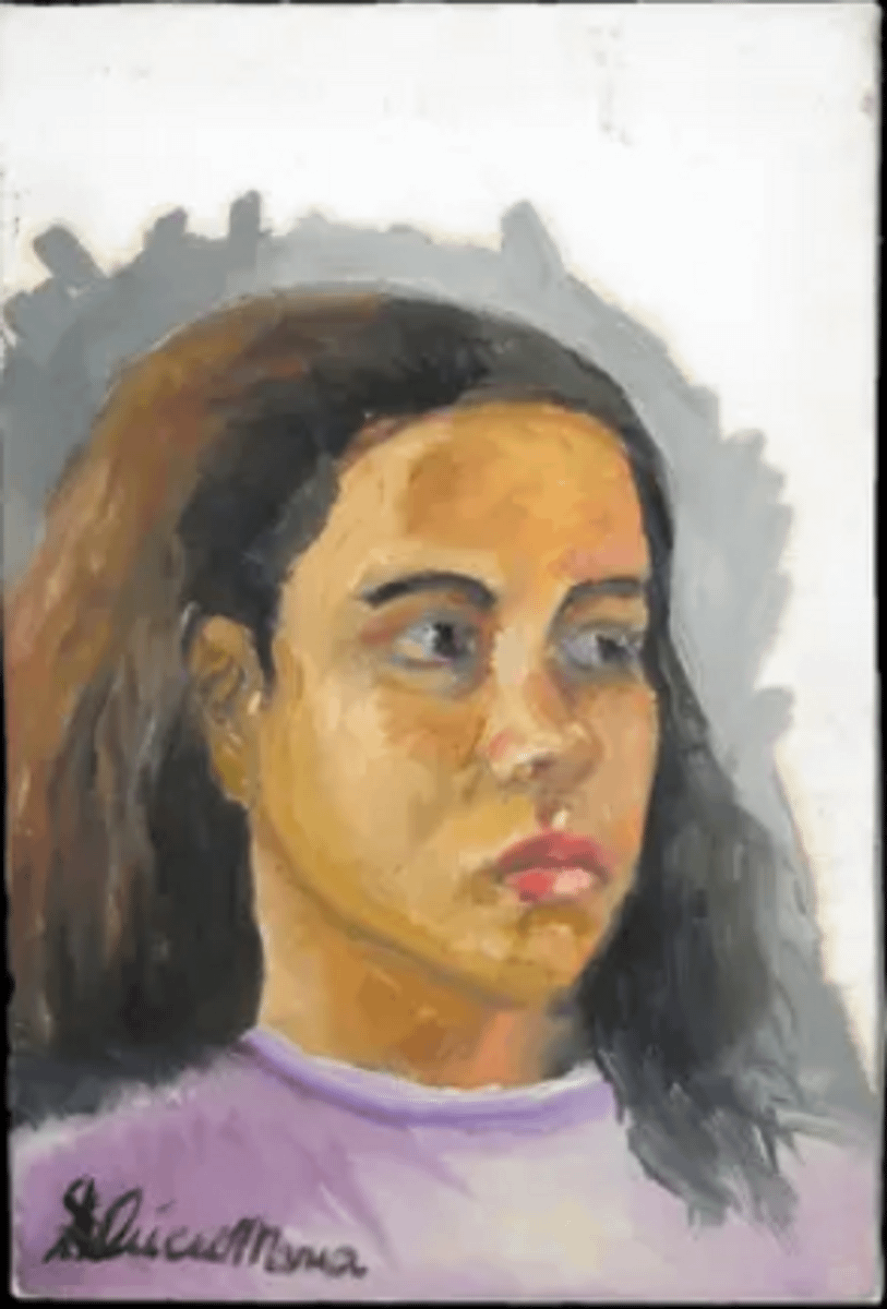 Rosto de Jovem Brasileira - Arte de Sérgio Lúcio Maria | Item de ...