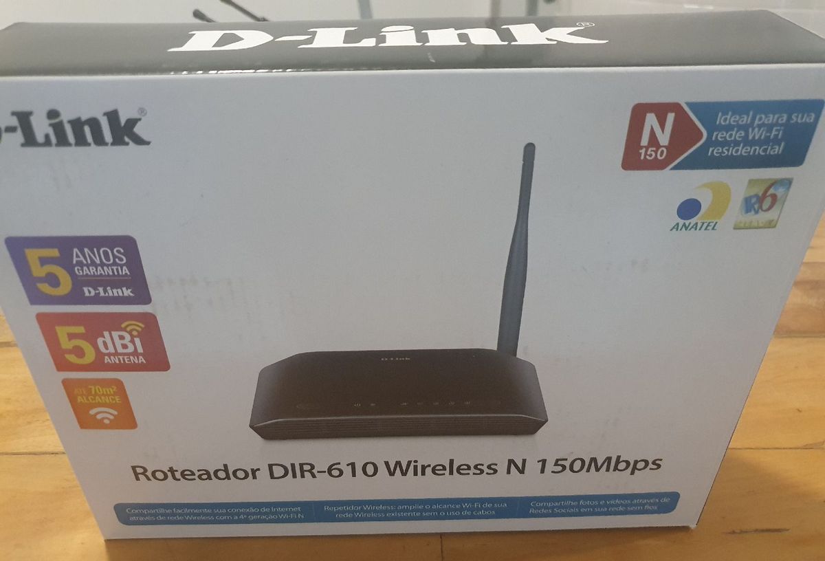 Roteador Dir-610 Wireless N 150mbps | Móvel p/ Casa D Link Usado ...