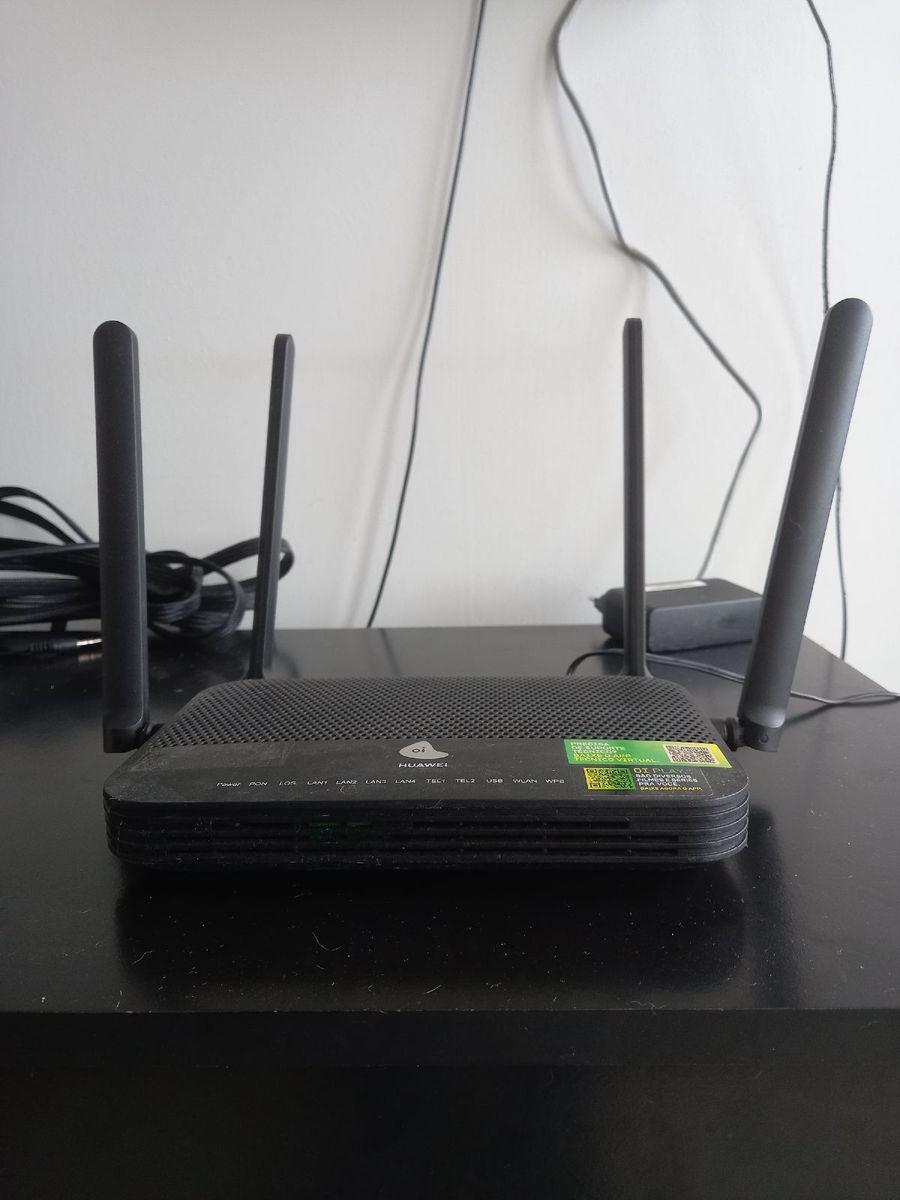 Roteador Fibra Ótica Huwaei Modelo Echolife Hg8245w5 6t. Dual Band ...