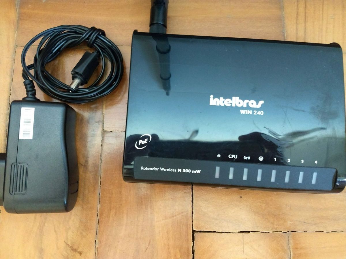 Roteador Intelbras Win 240 N500mw | Item Info & Eletro Intelbras Usado ...