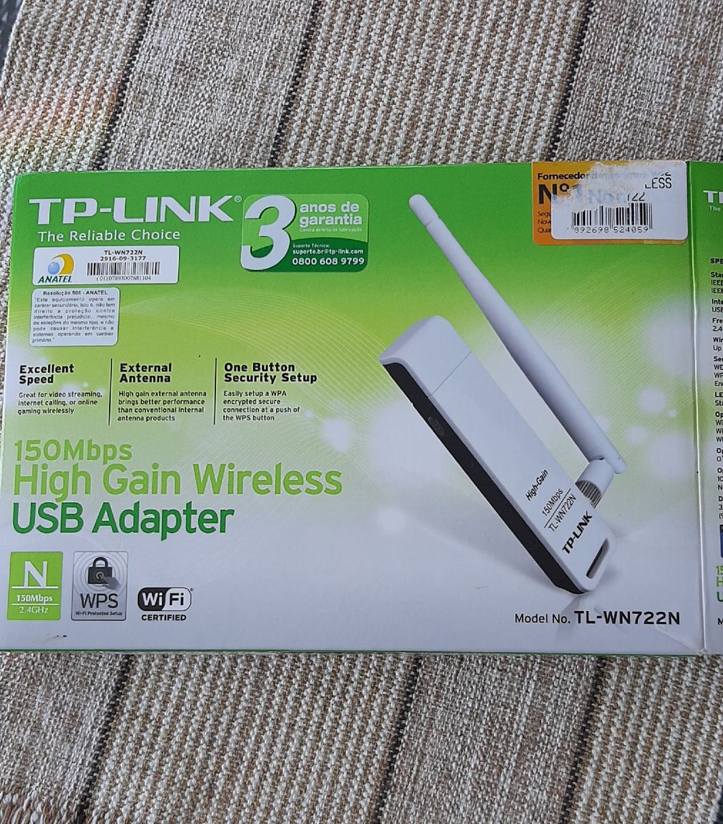 Adaptador Tp-link Novo | Item Info & Eletro Roteador Tp Link Modelo Tl ...
