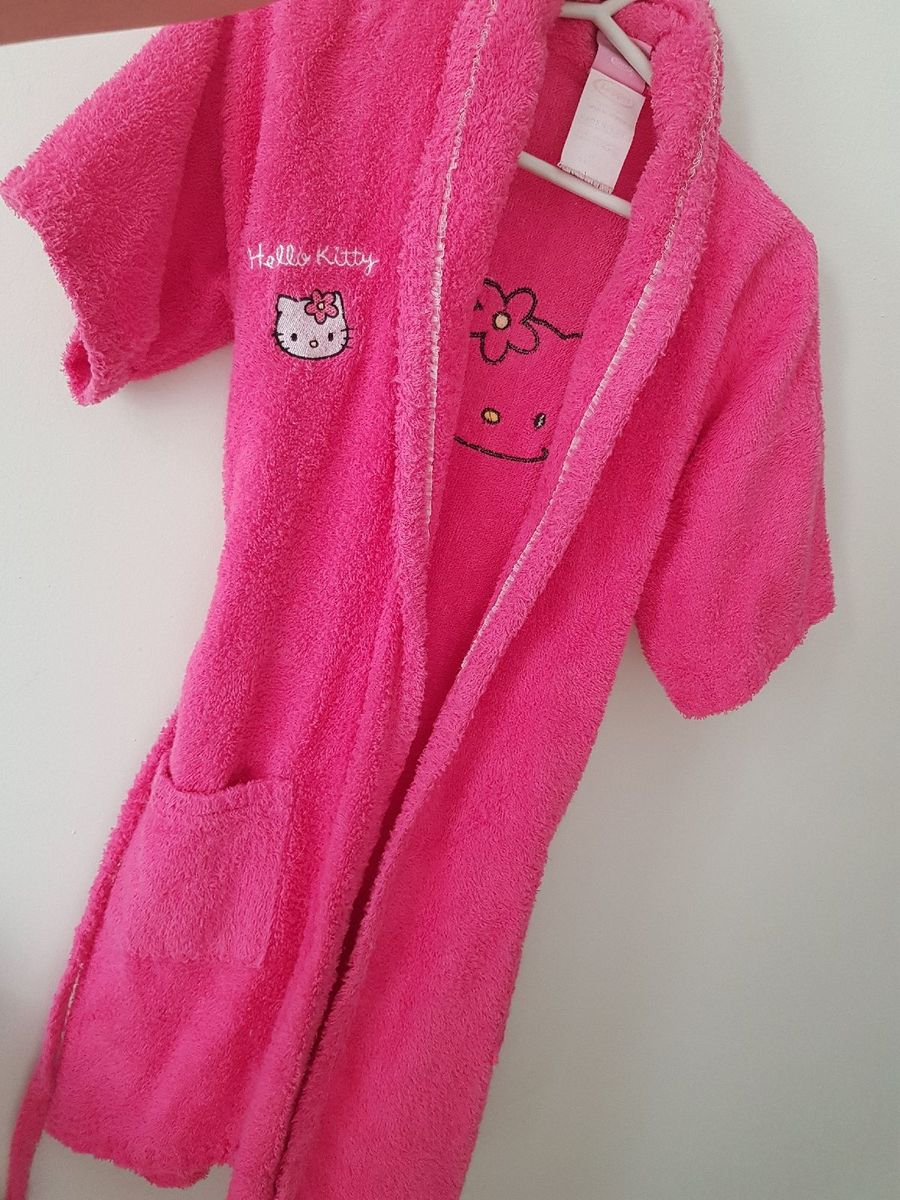 Roupão Hello Kitty | Roupa Infantil para Menina Hello Kitty Usado ...