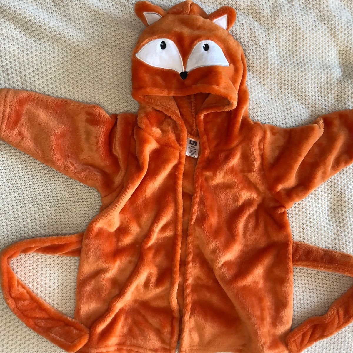 Roupão Plush Bebê com Capuz Raposa | Roupa Infantil para Bebê Hb Nunca ...