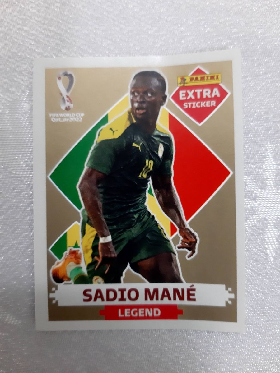 Sadio Mané Figurinha Extra Copa 2022 Ouro Panini | Item p/ Esporte e Outdoor Panini Nunca Usado ...