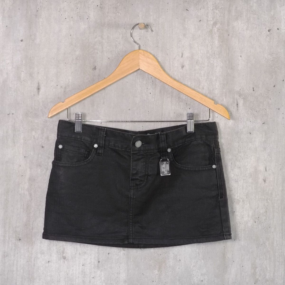 Saia Jeans Preta John John | Saia Feminina John John Usado 63293497 ...