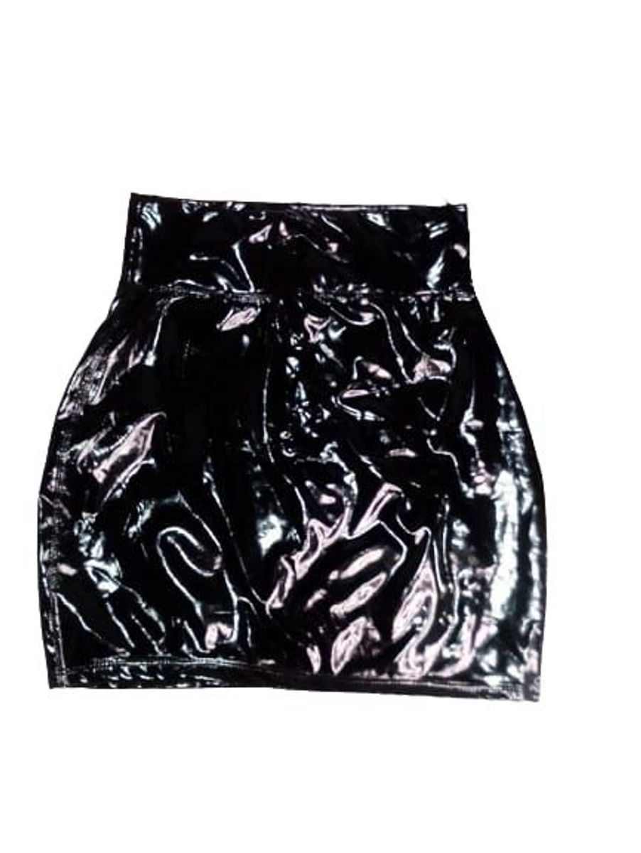 Saia Lápis Vinil Efeito Latex Sweet Sam Pp | Saia Feminina Sweet Sam Usado 118694951 | enjoei