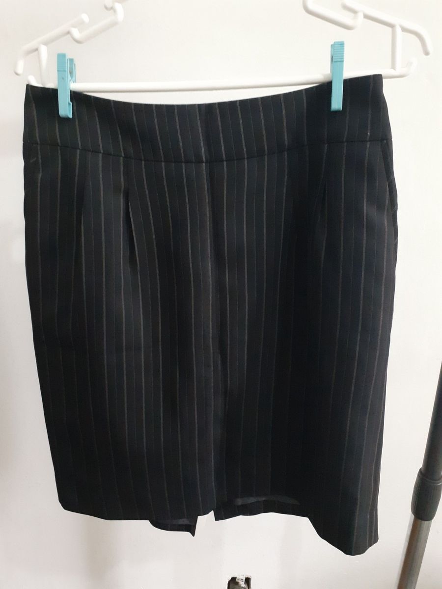 Saia Luigi Bertolli Preta Risca Giz 42 | Saia Feminina Luigi Bertolli ...