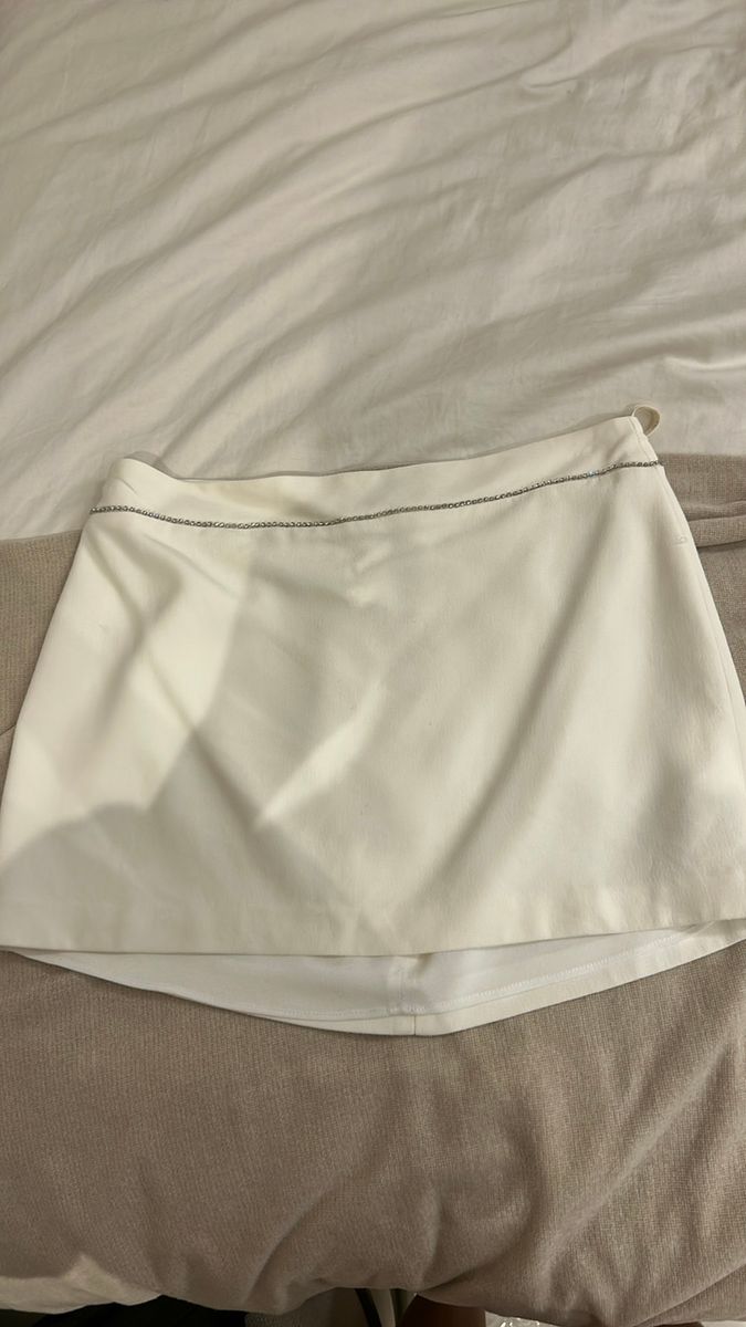 Saia Nv Curta Branca | Saia Feminina Nv Usado 131826702 | enjoei