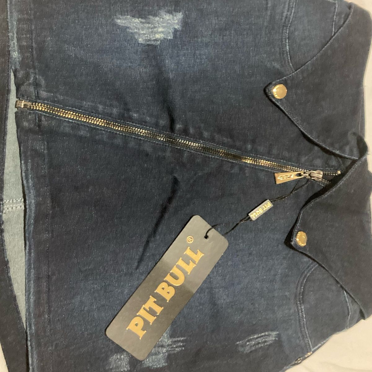 Saia Preta Pitbull | Saia Feminina Pit Bull Jeans Nunca Usado 80089389 ...