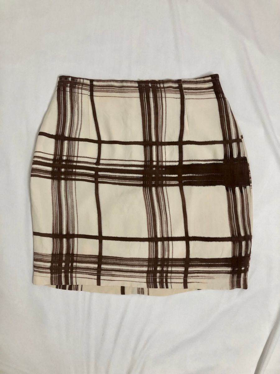 Saia Quadriculada | Saia Feminina Usado 84823495 | enjoei