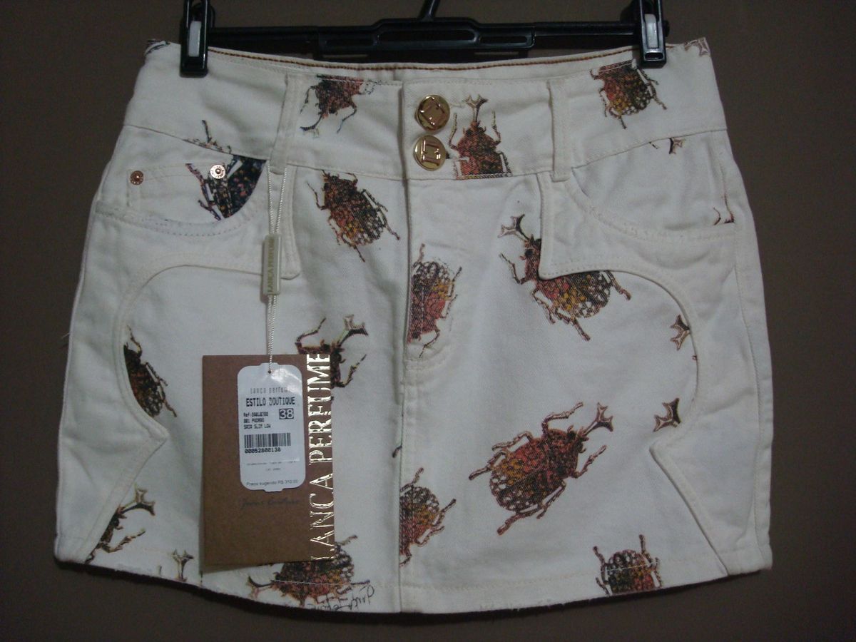 Saia Slim Low Lança Perfume | Saia Feminina Lança Perfume Nunca Usado ...