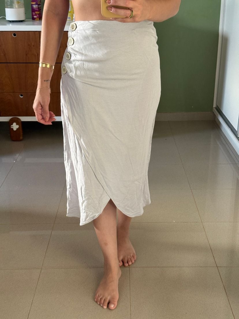 Saia Transpassada | Saia Feminina Usado 129178735 | enjoei