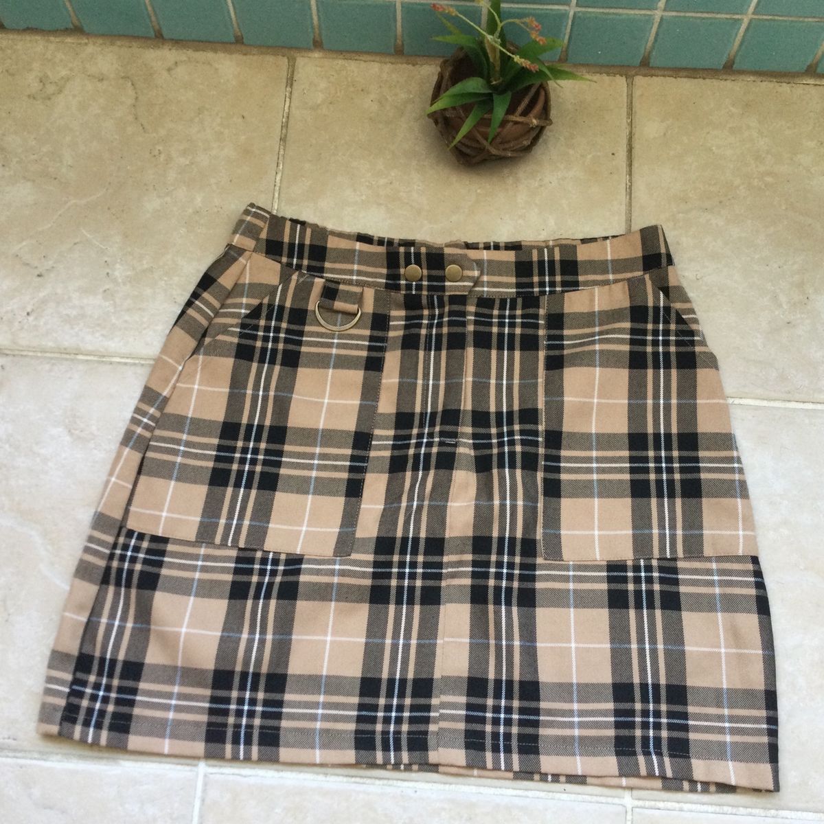 Saia Xadrez Cea Estilosa 40 Nova | Saia Feminina C&A Nunca Usado 88976441 | enjoei