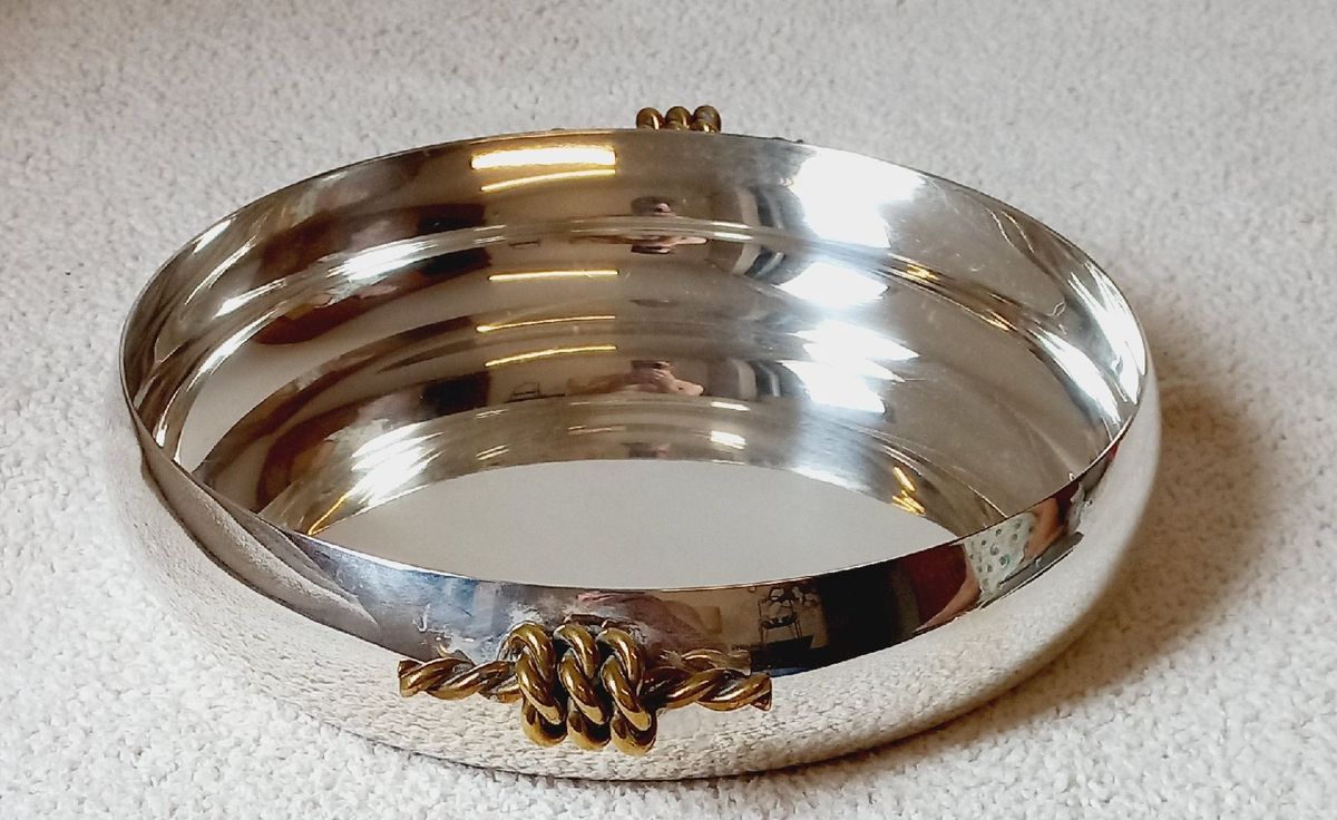 Saladeira em Prata Wolff | Móvel de Antiquário Wolff Usado 80006599 | enjoei