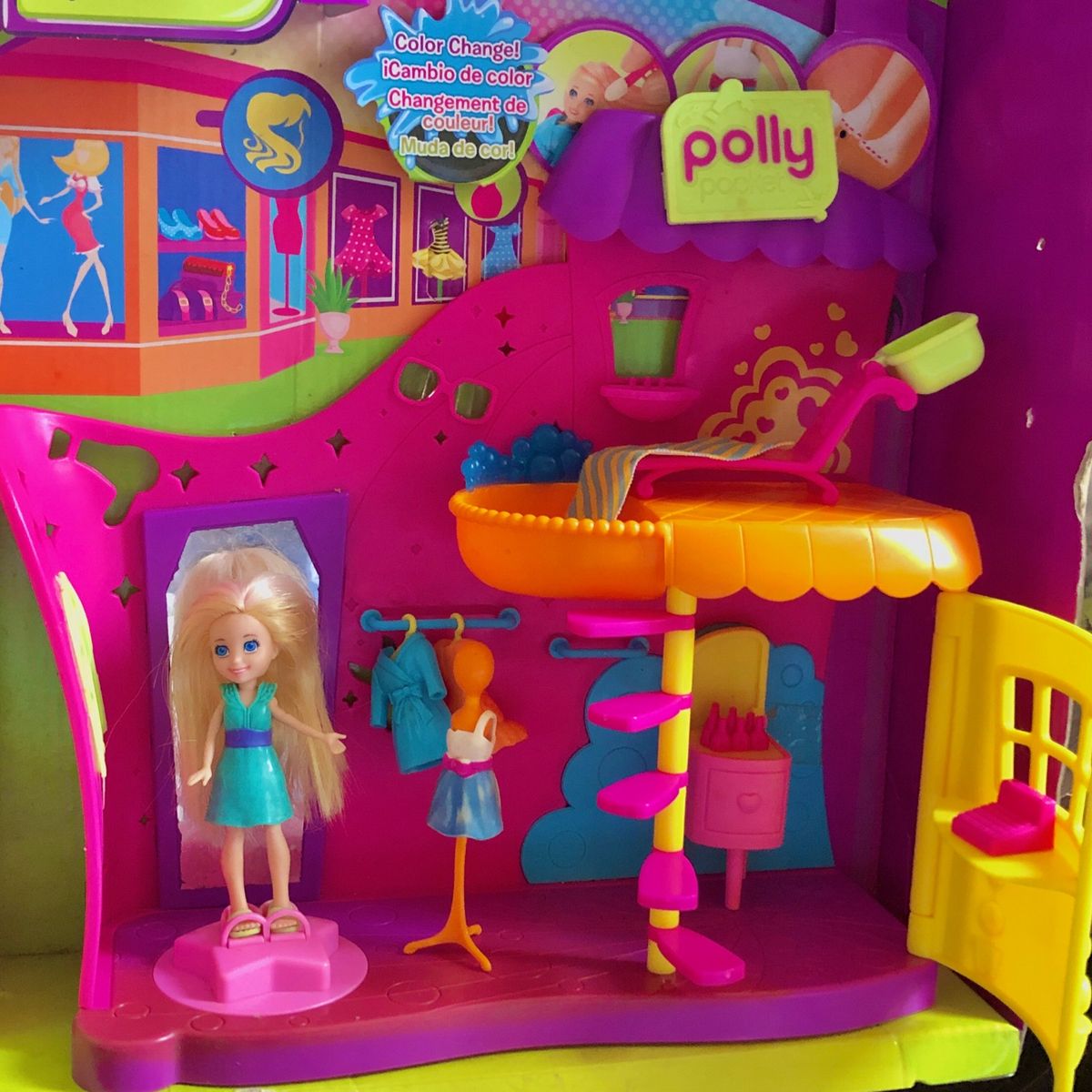 Salão de Beleza da Polly Pocket | Brinquedo Polly Pocket Usado 76680029 | enjoei