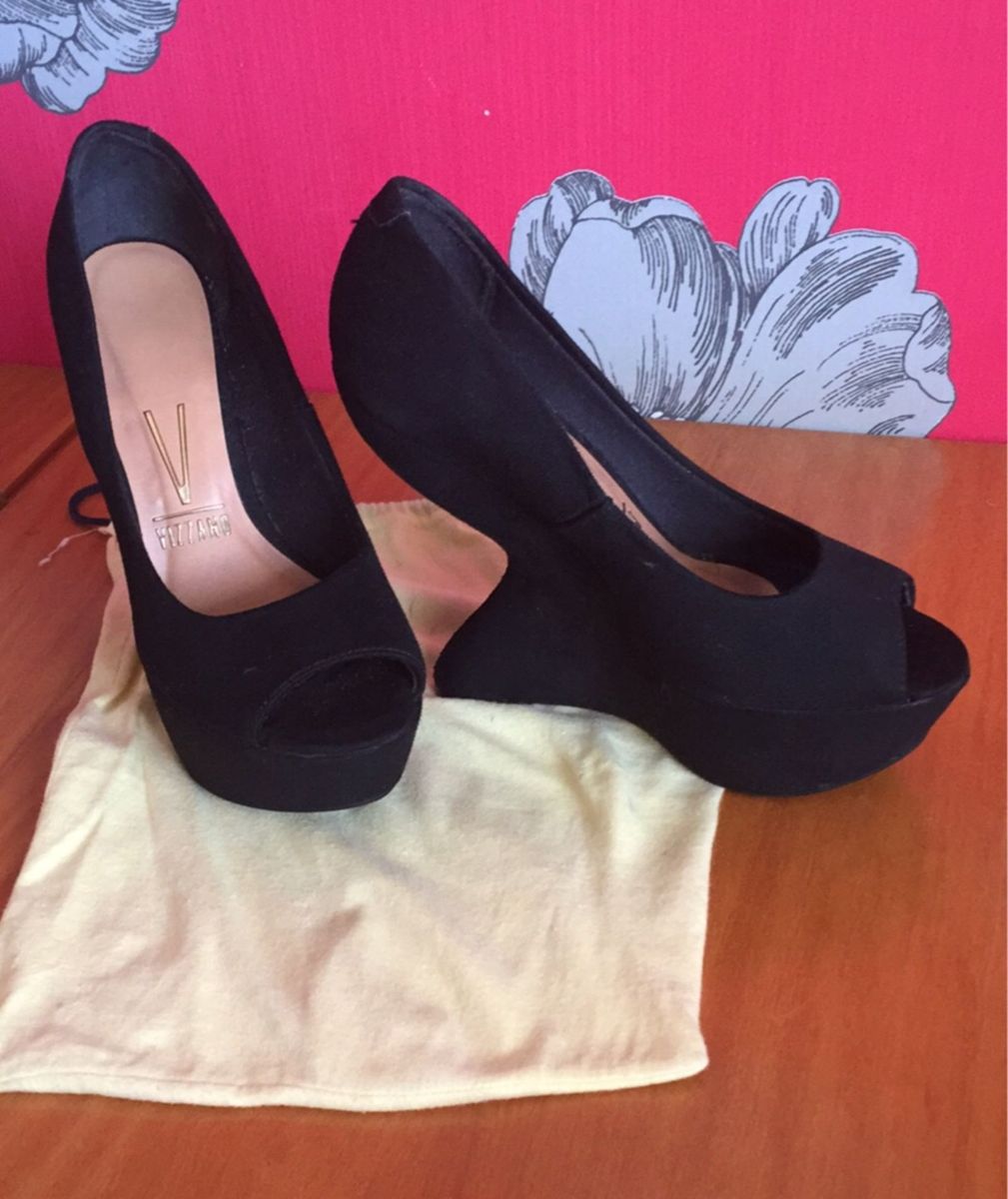 Salto a Lá Lady Gaga | Sapato Feminino Vizzano Usado 15038635 | enjoei