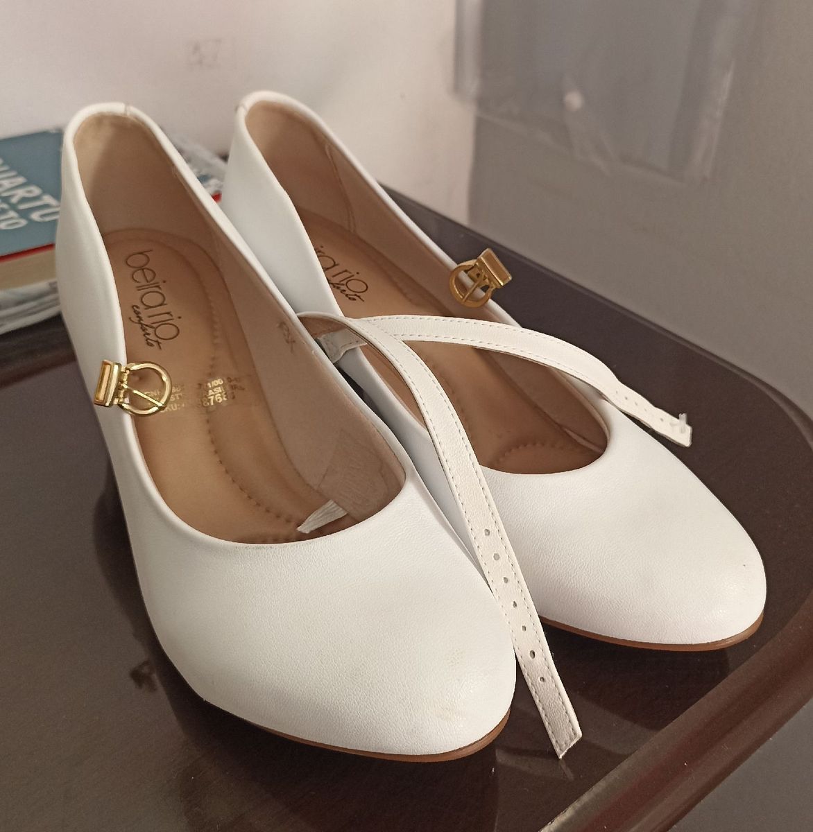 Salto Branco | Sapato Feminino Beira Rio Nunca Usado 79798823 | enjoei