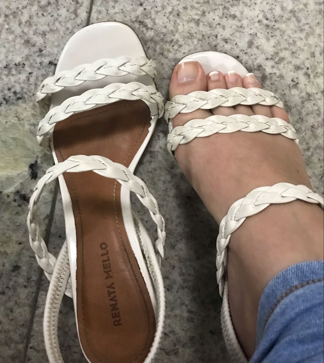 Salto Renata Mello | Sandália Feminina Renata Mello Usado 79485921 | enjoei