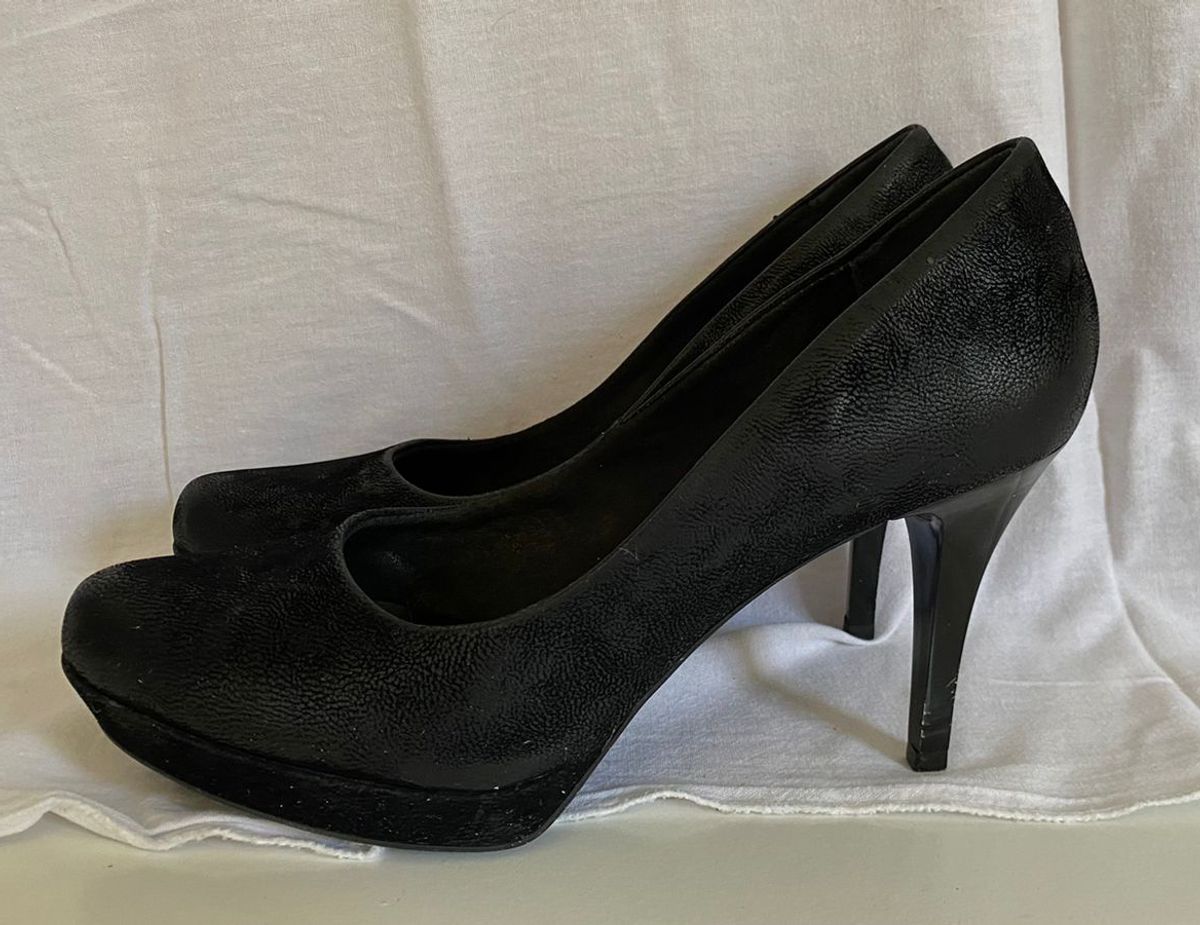 Salto Scarpin Preto - Anne Kanner | Sapato Feminino Anne Kanner Usado ...