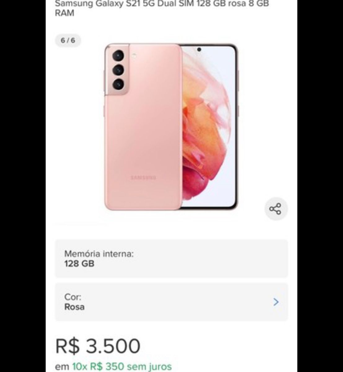 Samsung S21 5g | Samsung Galaxy Samsung Usado 82736342 | enjoei