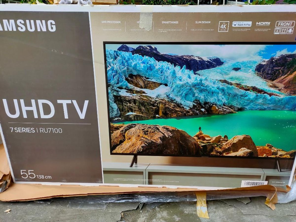 Samsung Series 7 55 Ru7100 4k Uhd Tv | TV e Display Samsung Nunca Usado 78291648 | enjoei