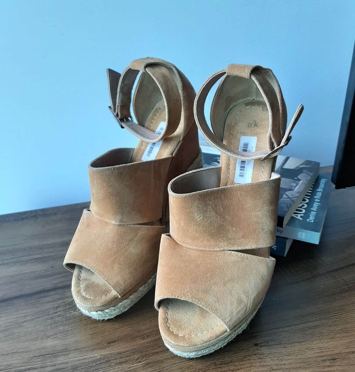 Sandália Anabela Anne Kanner | Sandália Feminina Anne Kanner Usado ...