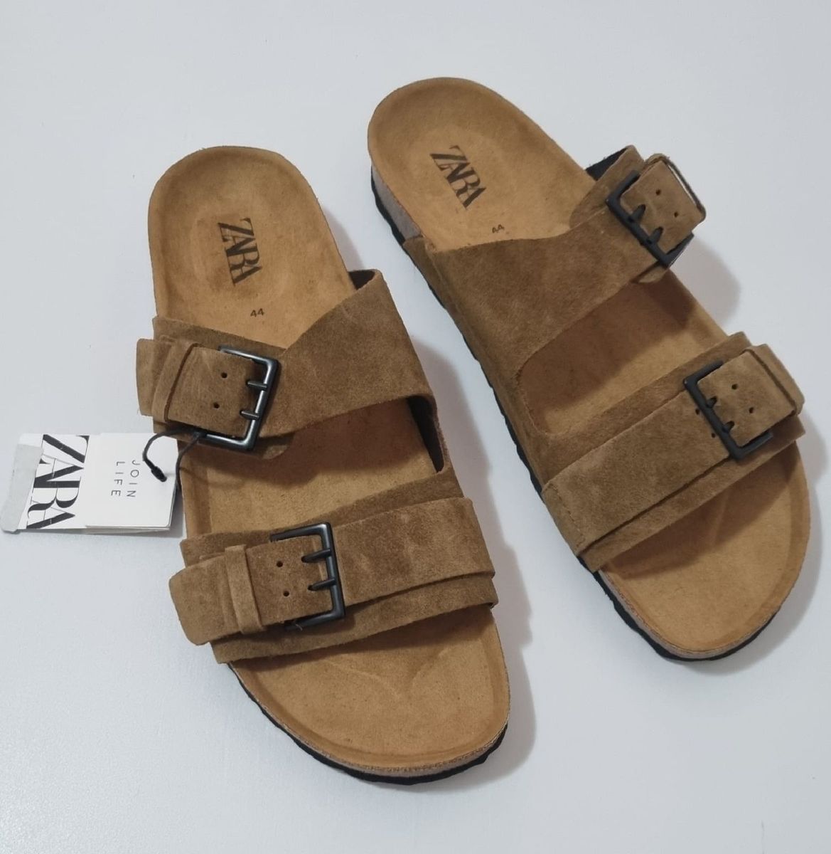 Sandalia Birken Zara | Sandália Masculina Zara Nunca Usado 78908627 ...