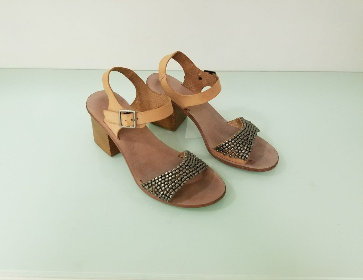 Sandália Farm Nude | Sandália Feminina Farm Usado 24045652 | enjoei