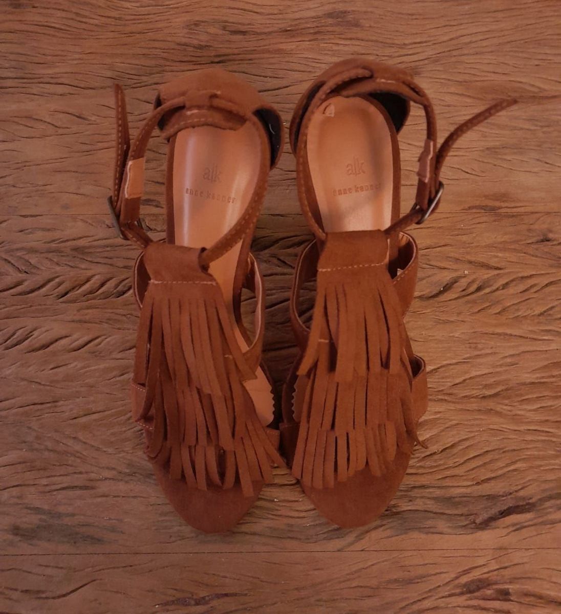 Sandália Franja Camurça Anne Kanner 34 | Sandália Feminina Anne Kanner ...