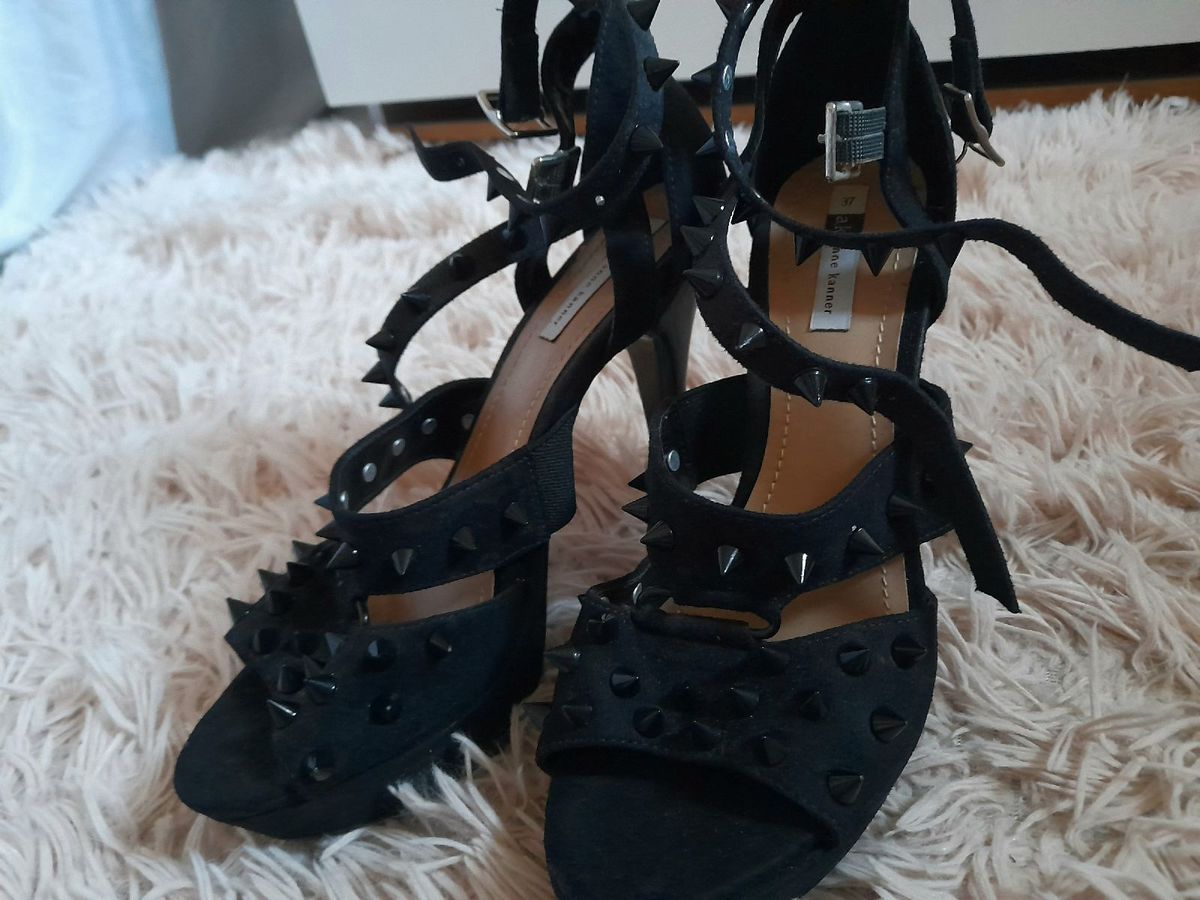 Sandalia Gladiadora Tratorada Spike | Sandália Feminina Anne Kanner ...